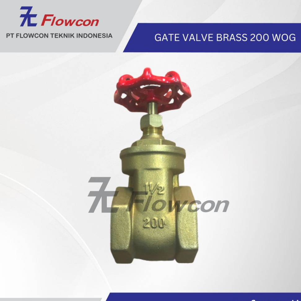 Jual GATE VALVE 200 WOG BRASS SIZE 1-1/2" FLOWCON | Shopee Indonesia