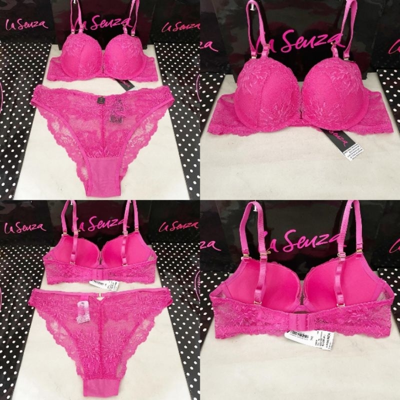 Jual La Senza Beyond Sexy Bra Push Up Gel Level 3 Raspberry Rose 32C ...