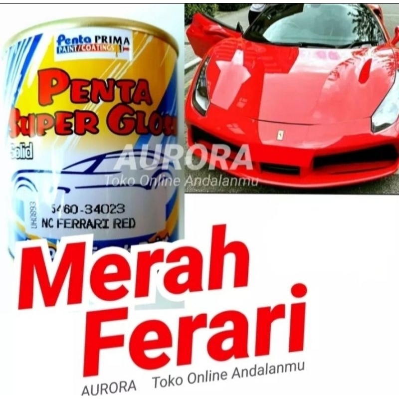 Jual Cat Penta Super Gloss NC 200ml Varian Warna Solid Hitam Putih ...