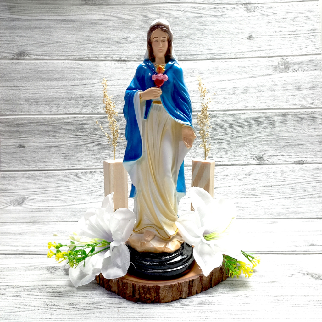 Jual Patung Bunda Maria Katolik 30 cm/Patung Bunda Maria Hati Kudus dan ...