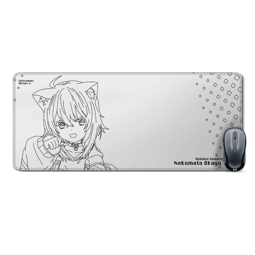 Jual Deskmat mousepad extended anime vtuber NEKOMATA OKAYU LINE ...