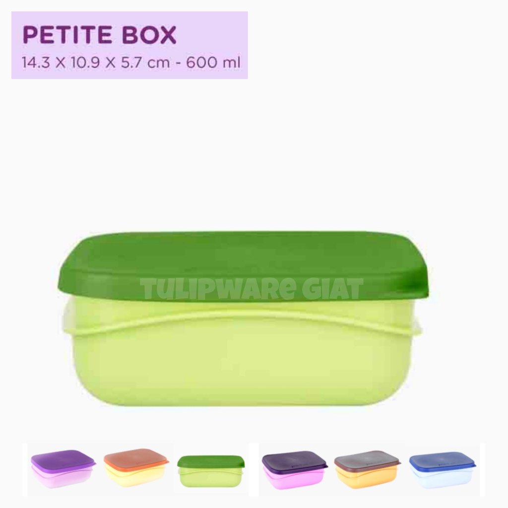 Jual Twin Tulipware PETITE BOX 600 ml Wadah Bekal Kotak Anak Sekolah ...