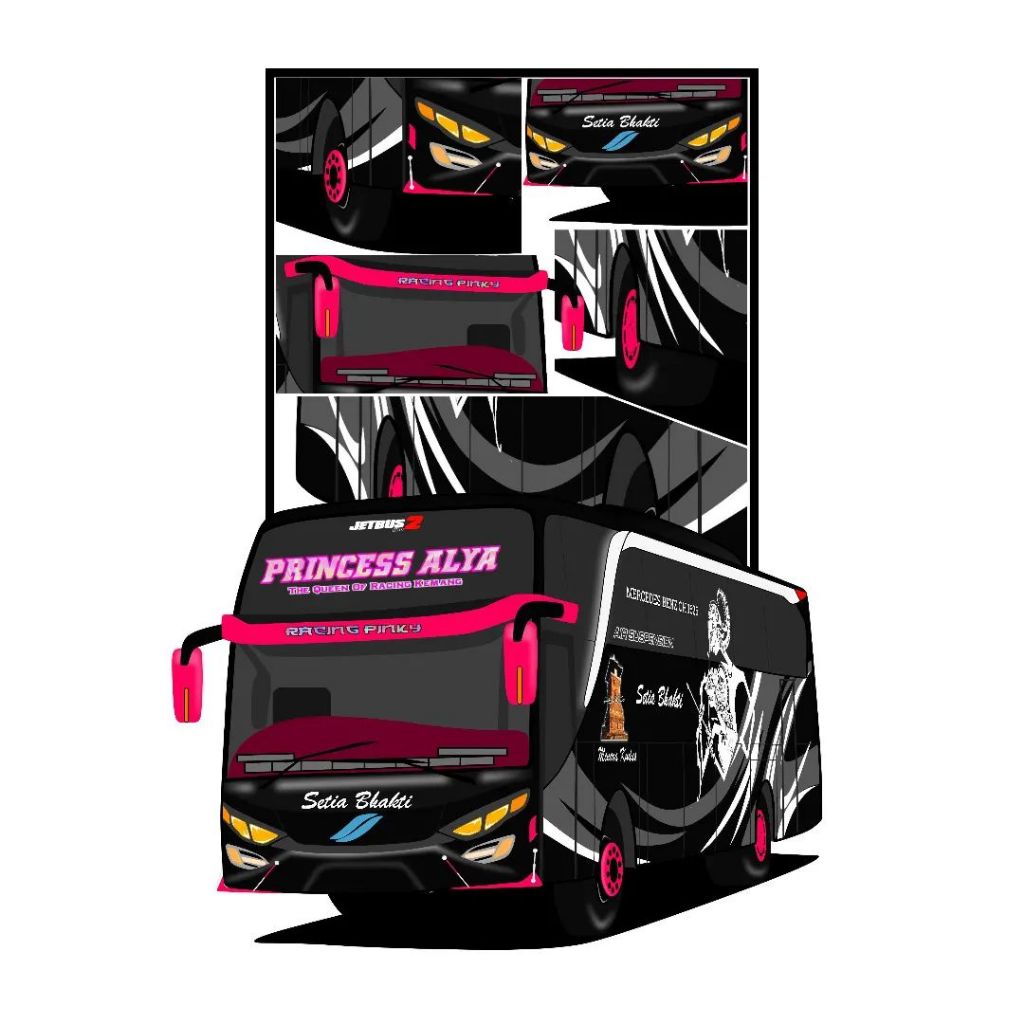 Jual STIKER SABLON SETRIKA BUS TELOLET BASURI v.1 VECTOR MUDAH ...