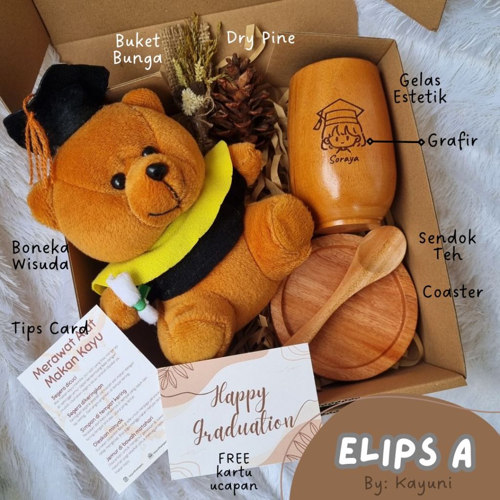 Jual ELIPS Hampers Set Wisuda GRAFIR / Graduation Gift Hadiah Kelulusan ...