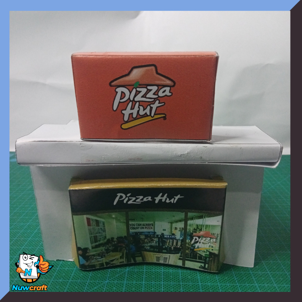 Jual Nuwcraft Pizza Hut Miniatur kerajinan papercraft | Shopee Indonesia