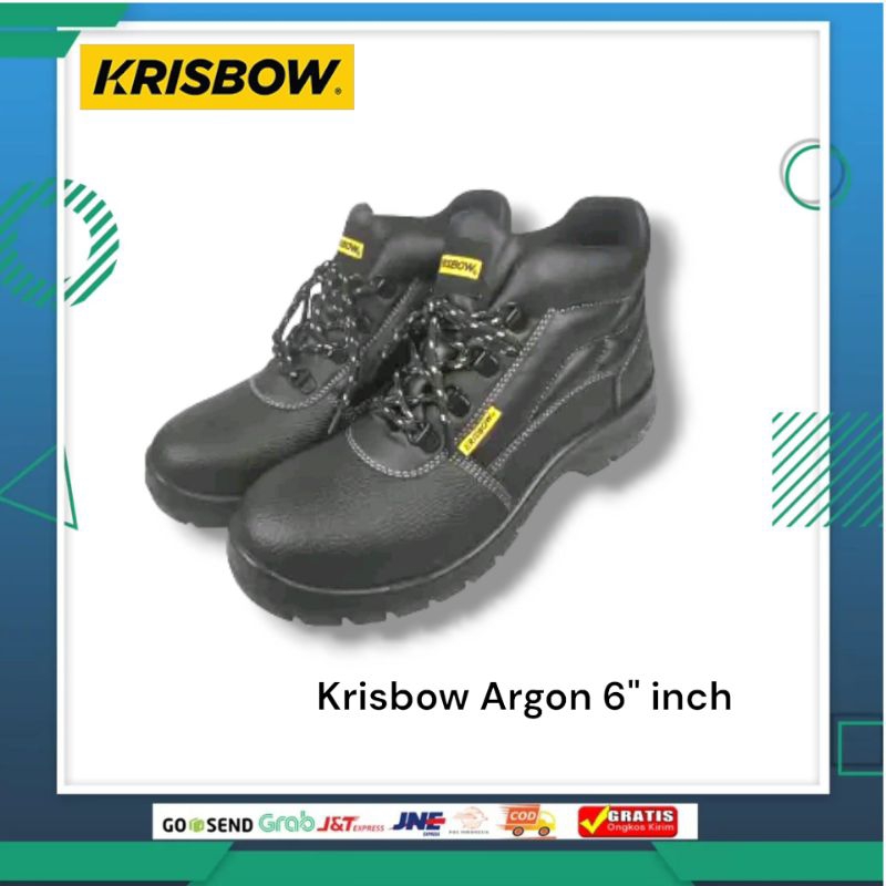 Jual Sepatu Safety Krisbow Argon 6 inch Original/Safety Shoes Krisbow ...