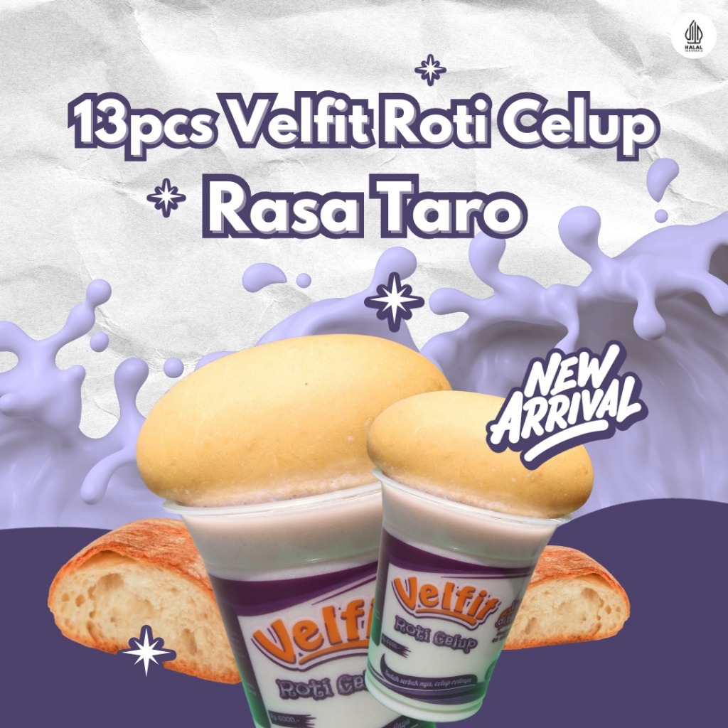 Jual 13 pcs Rasa Taro Velfit Roti Celup | Shopee Indonesia