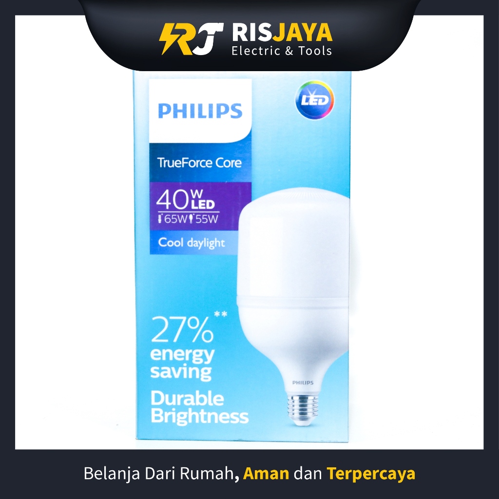 Jual Lampu LED Philips TrueForce Core 40 Watt Putih | Shopee Indonesia