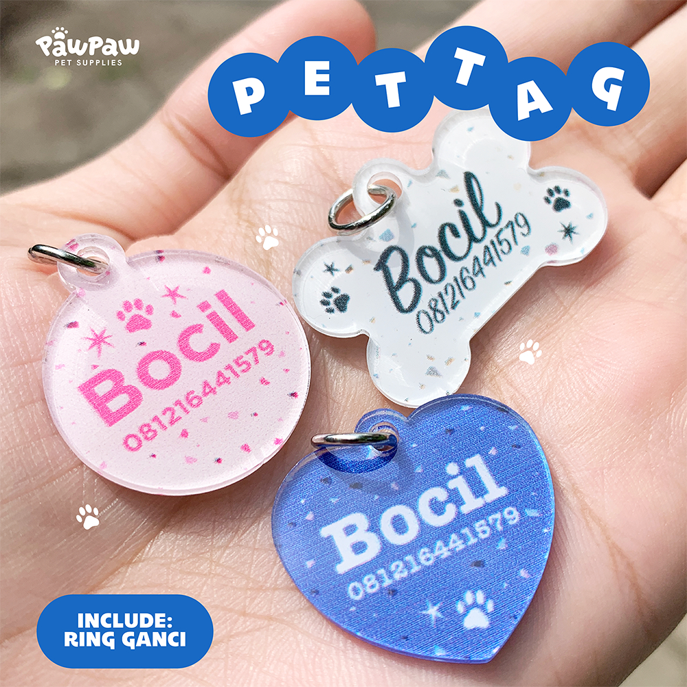 Jual PET NAME TAG CUSTOM AKRILIK TAG NAME ANJING KUCING | BANDUL ANJING ...