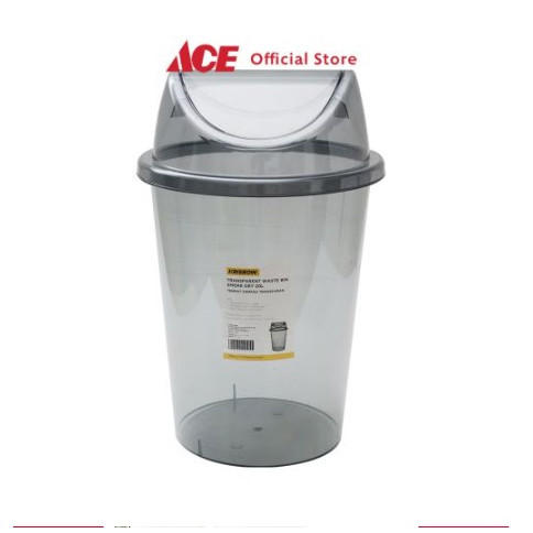 Jual Krisbow 20 ltr Tempat Sampah Transparan Tong Sampah Dengan Tutup ...