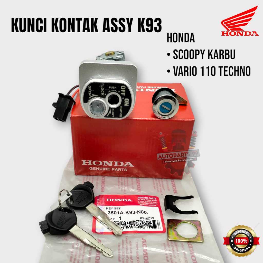 Jual Kunci Kontak Vario 110 Techno Scoopy Karbu Set Komplit Original ...