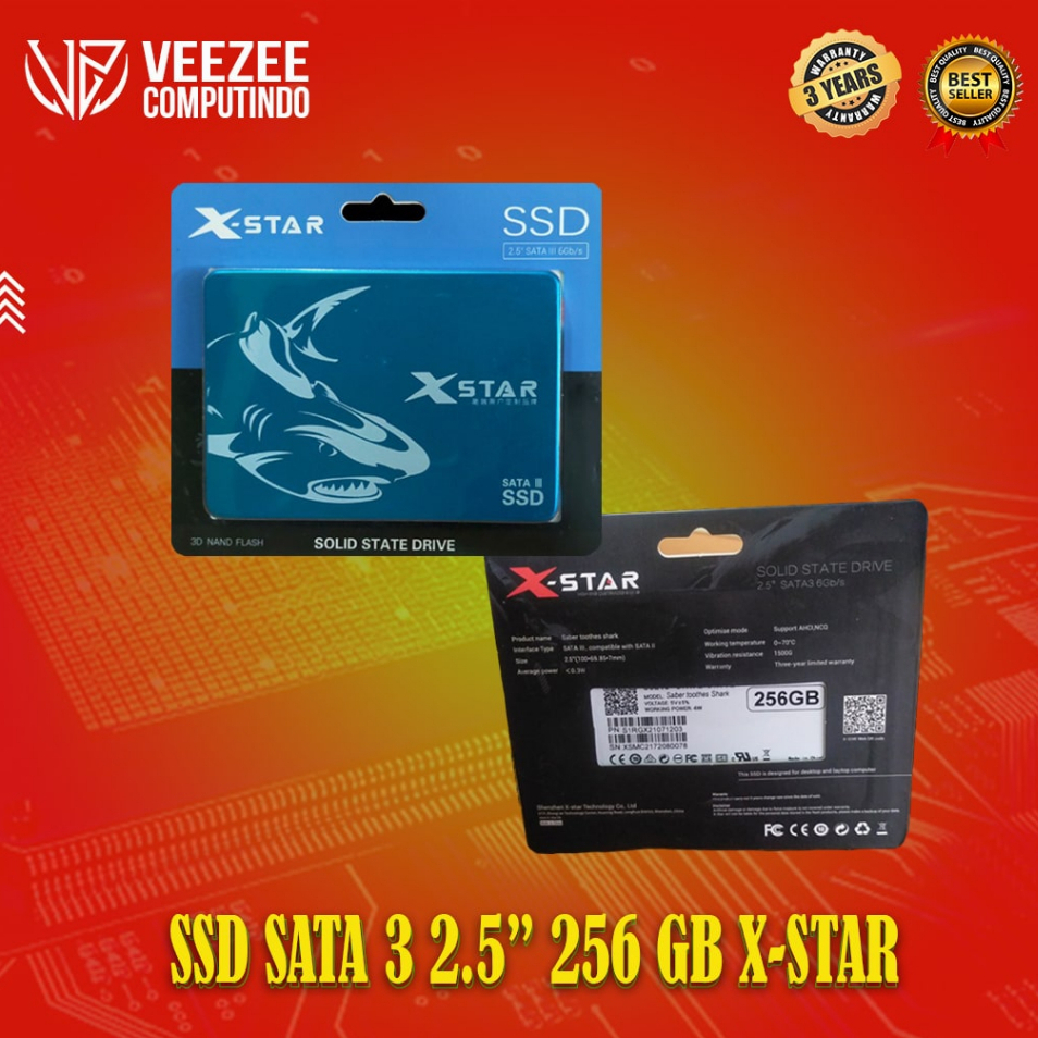Jual SSD X-star 256gb Sata3 Solid State Drive 2,5inch | Shopee Indonesia