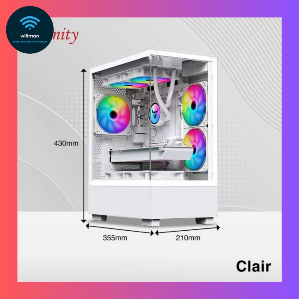 Jual Enlight Infinity Clair mATX Tempered Glass - Casing Komputer PC ...