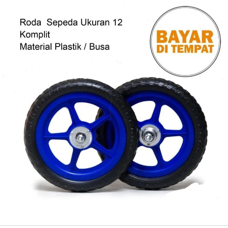 Jual Roda Ban busa mati sepeda anak 12 in Roda sepeda 12 x 1/2 2.1/4 in ...