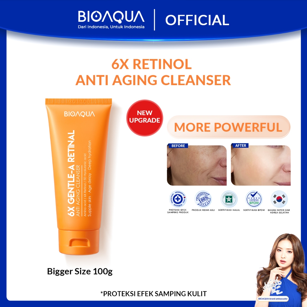 Jual BIOAQUA 6X Gentle-A Retinol Serum Wajah Anti Aging Essence 30ml ...