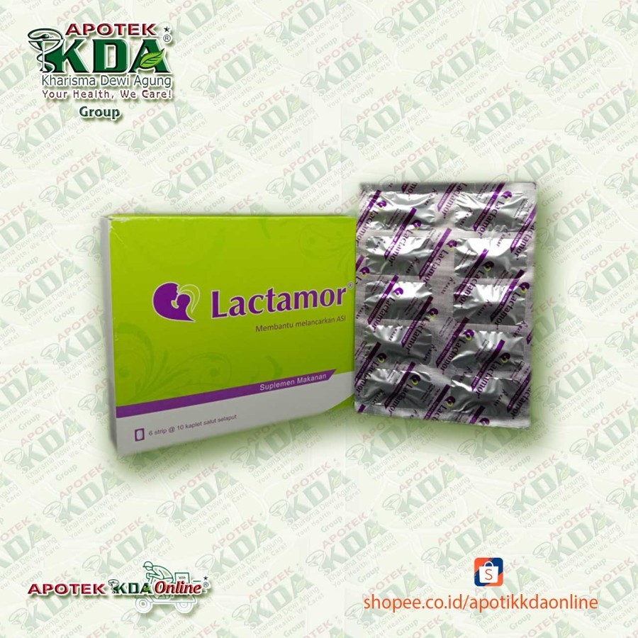 Jual LACTAMOR 10 KAPLET | MELANCARKAN AIR SUSU IBU | Shopee Indonesia