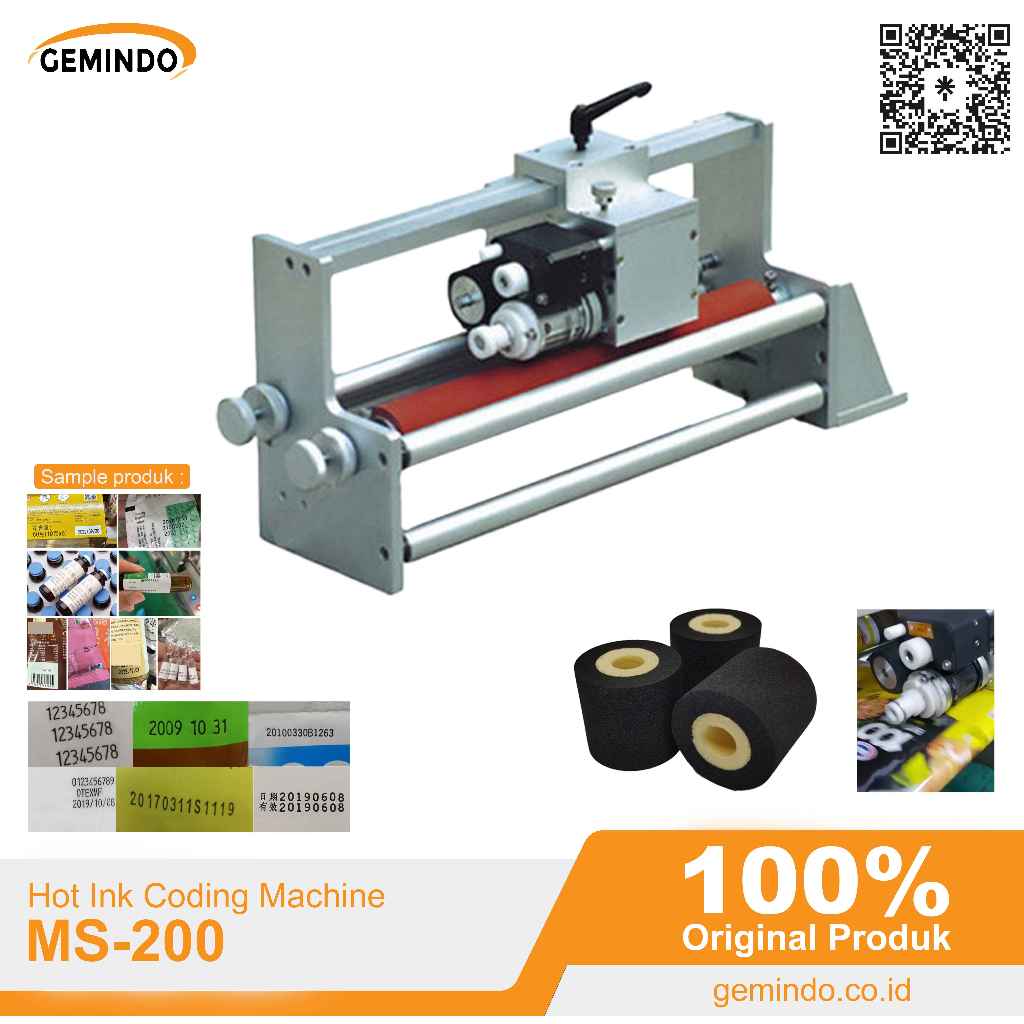 Jual Mesin Coding Pencetak Kadaluarsa Nomor Produksi MS-200 | Shopee ...
