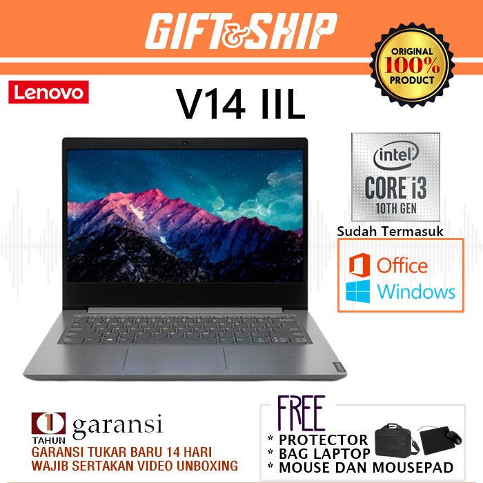 Jual LENOVO V14 IIL intel Core i3-1005G1 [RAM 8GB/SSD 512GB] 14" HD WIN11 | Shopee Indonesia