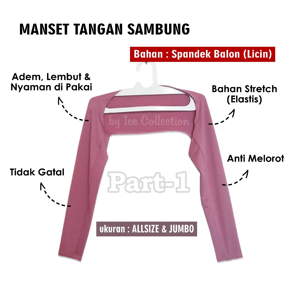 Jual Manset Tangan Sambung Bolero Jumbo Manset Balero Lengan Panjang ...