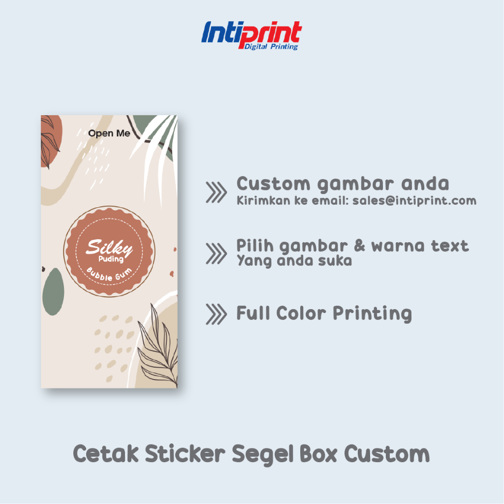 Jual Cetak sticker segel paket box / Custom sticker segel kemasan ...