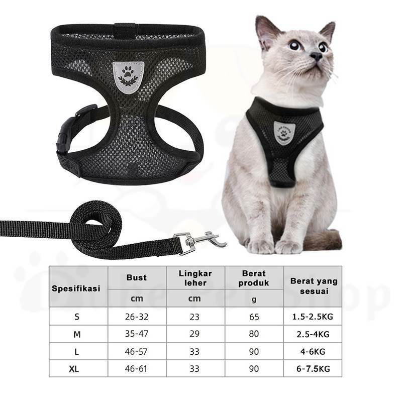 Jual TALI KUCING HARNESS ANJING KUCING TALI TUNTUN KUCING TALI KUCING ...