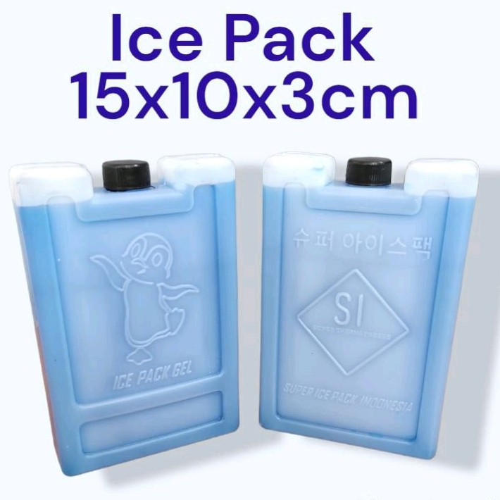 Jual Ice Pack kotak 15×10×3cm Blue ice gel pack thermafreeze serba guna ...