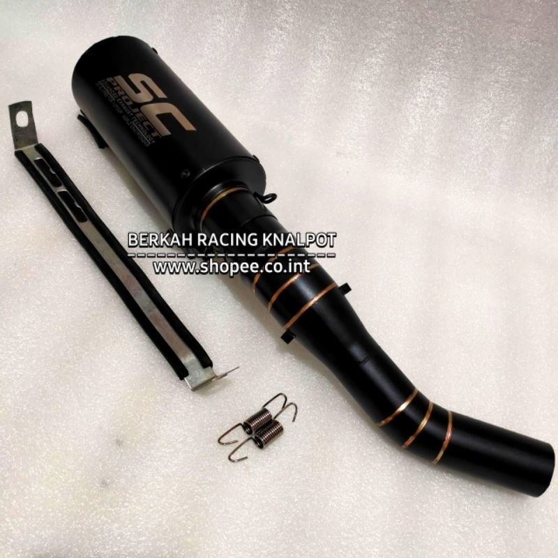 Jual Knalpot racing SC PROJECT BLACK DOFF PLUS SLIP ON NEW CB150R NEW ...