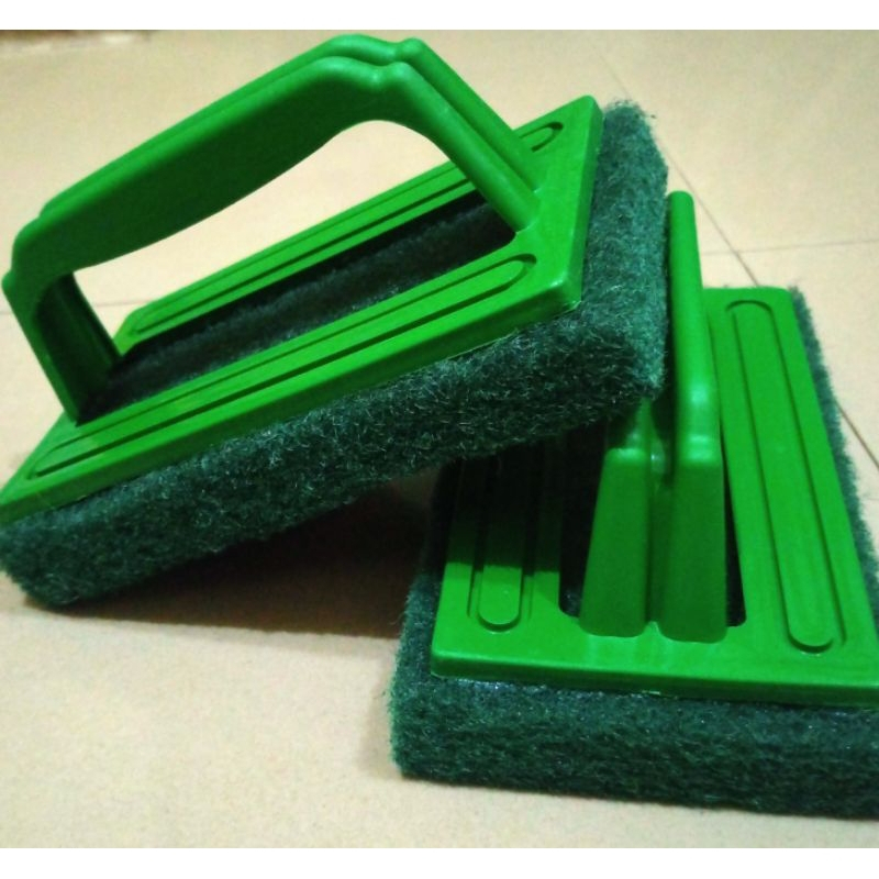 Jual (GBL) Sikat Cuci Lantai kamar mandi gagang tapas hijau | Shopee ...