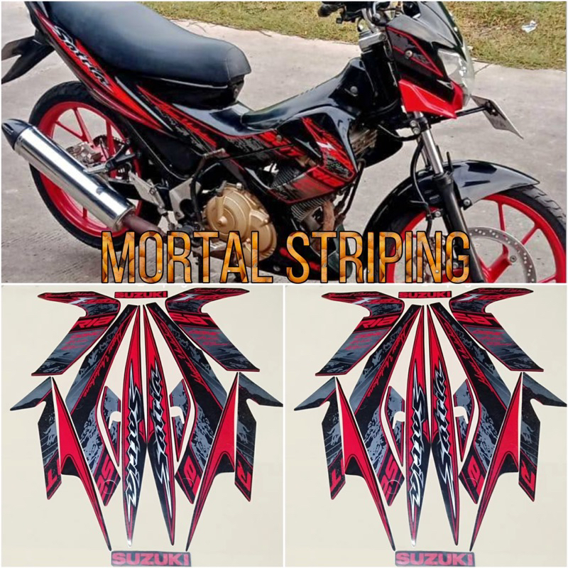 Jual STICKER STRIPING FULL SET LES LIS SUZUKI SATRIA FU F150 TAHUN 2012 ...