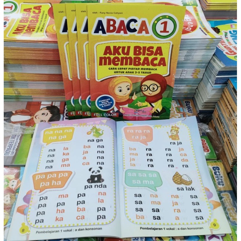 Jual Buku ABACA Belajar Membaca untuk Anak PAUD TK dan Pra SD | Shopee ...