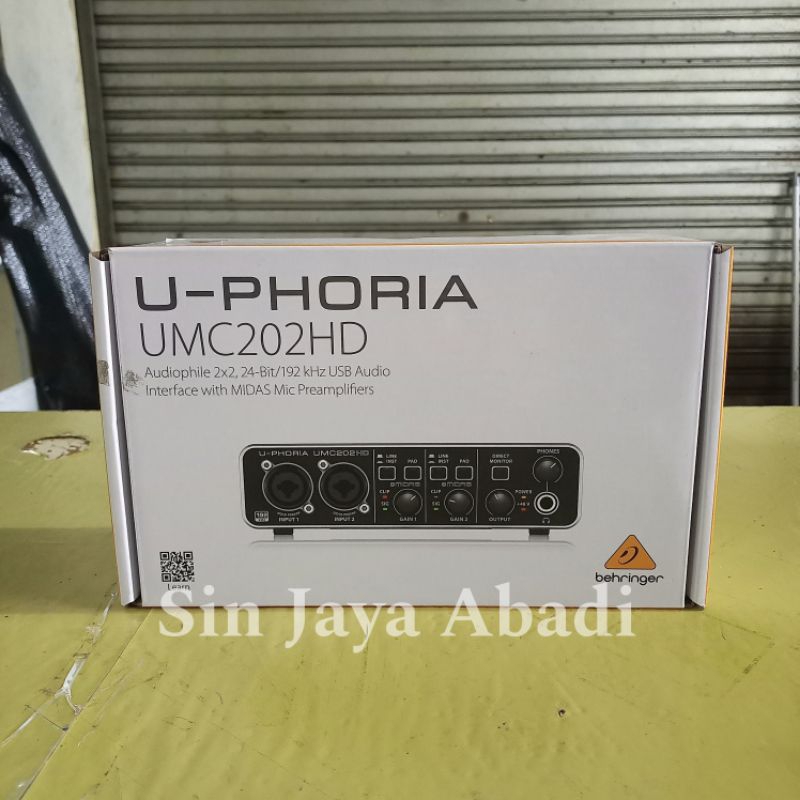 Jual Soundcard Behringer U PHORIA UMC202HD / UMC 202HD / UMC-202HD ...