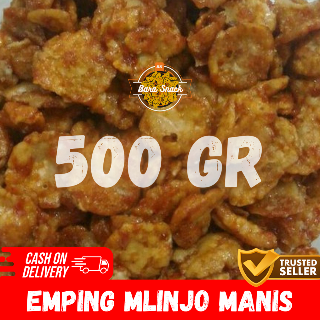 Jual [ 500gr ] Emping Mlinjo Matang Rasa Manis Premium / Camilan Snack ...