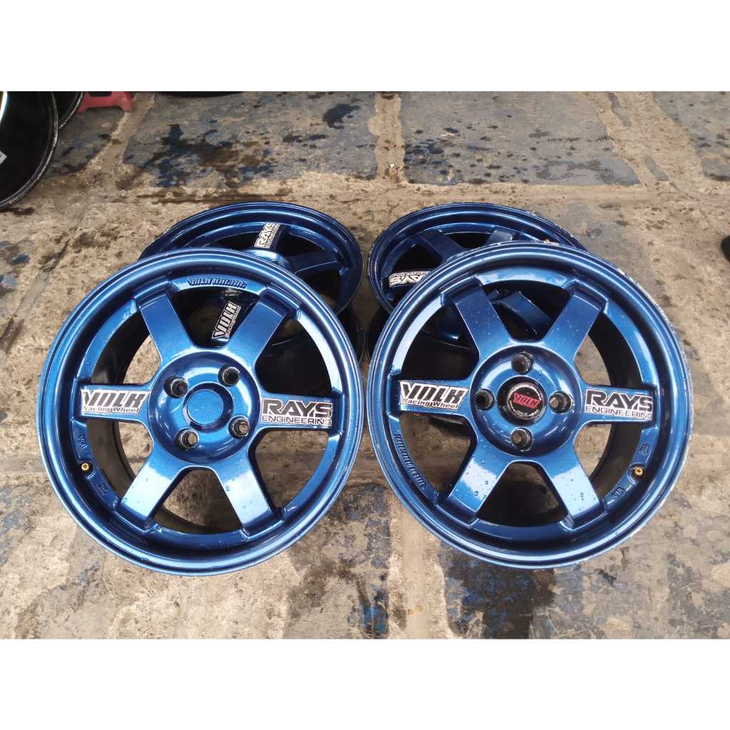 Jual Velg pelek racing volk rays ring 15 lubang baut 4x100 seken murah ...