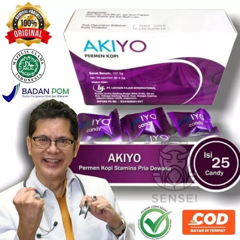 Jual Permen Akiyo Candy Original 100% Asli 25 Pcs | Shopee Indonesia
