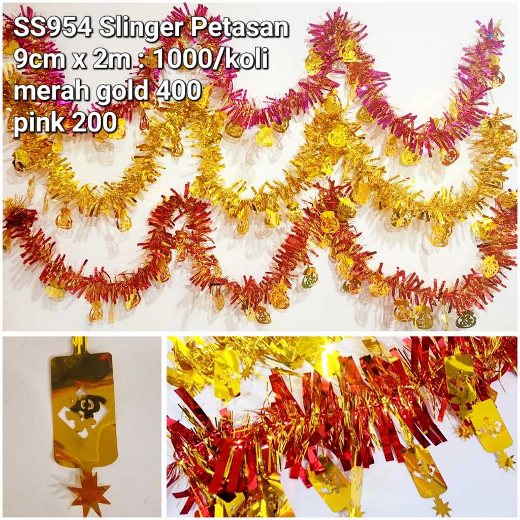 Jual Slinger Tinsel Rumbai Hiasan Sakura Tassel Fu Imlek Chinese New ...