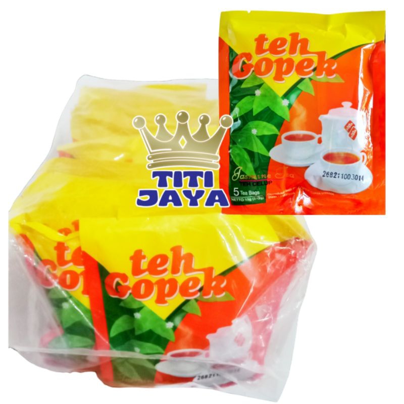 Jual TEH GOPEK CELUP JASMINE TEA SACHET PACK ISI 10 SACHET RENCENG ...
