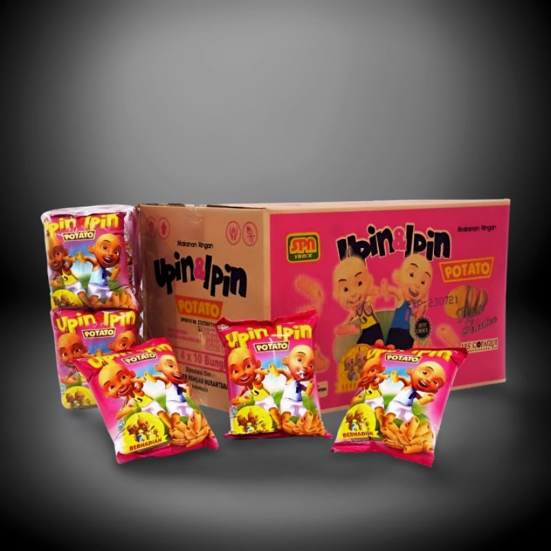 Jual Kerupuk Snack Upin Ipin Potato isi 40 Pcs | Shopee Indonesia