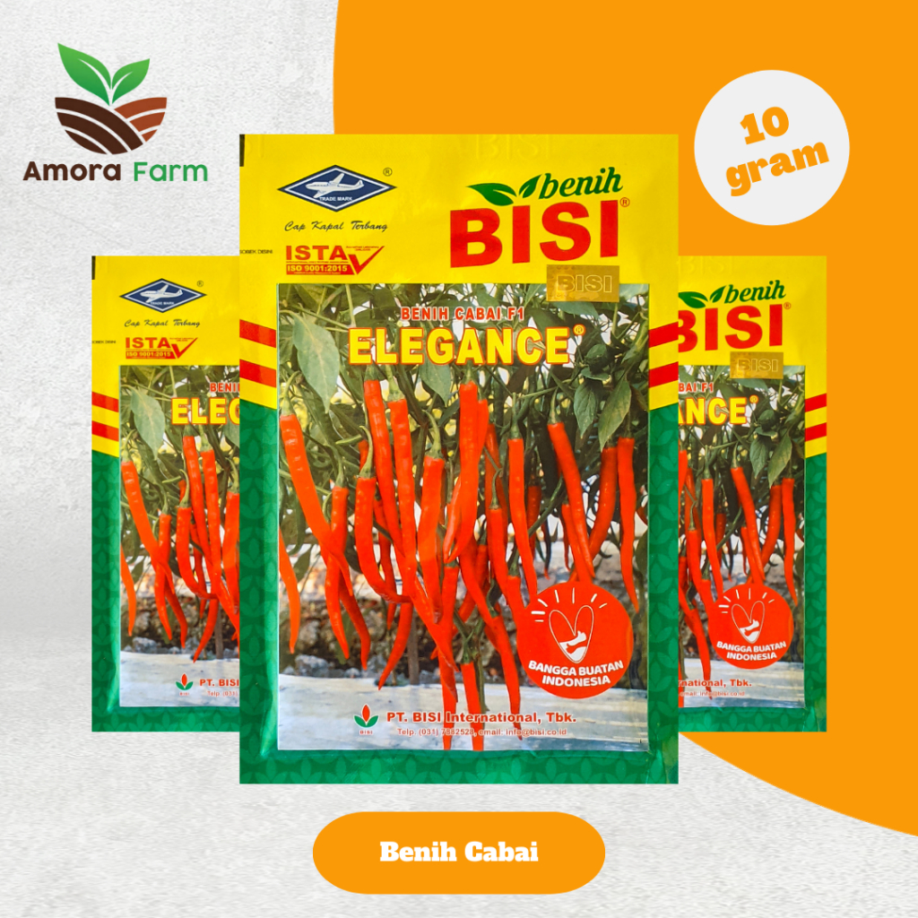 Jual Benih Cabia Besar Hibrida F1 ELEGANCE 10gr Cap Kapal Terbang ...