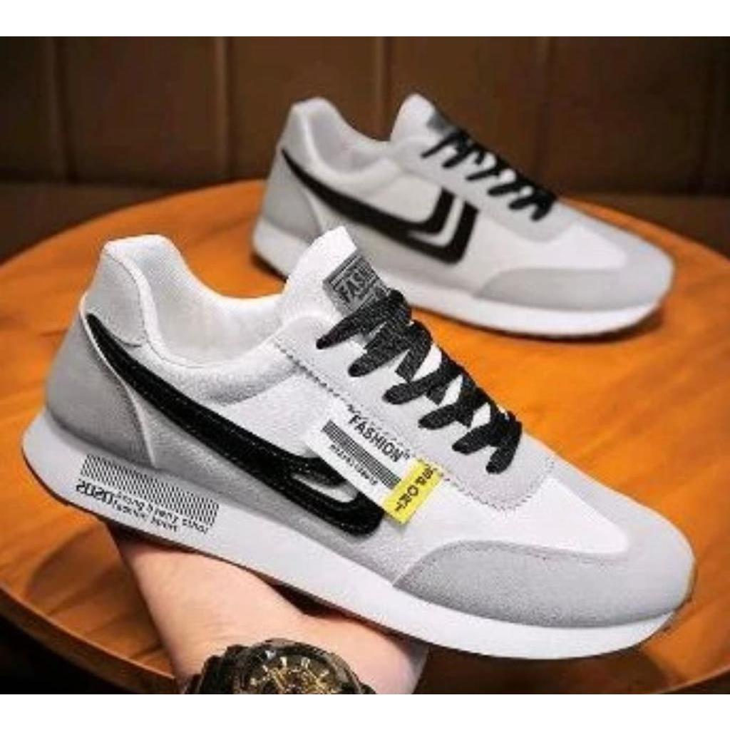 Jual sepatu sneaker pria terbaru 2023 sneakers pria korea style sneakers pria putih sepatu ...