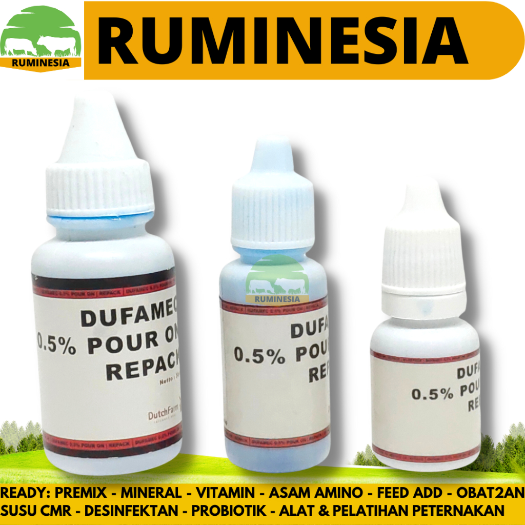 Jual DUFAMEC POUR ON 30 ml - Obat Tetes kutu Gudik scabies pada Sapi ...