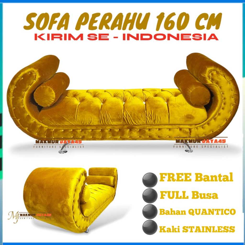 Jual SOFA BENCH PERAHU MINIMALIS - SOFA BED PANJANG 160 CM / SOFA ...
