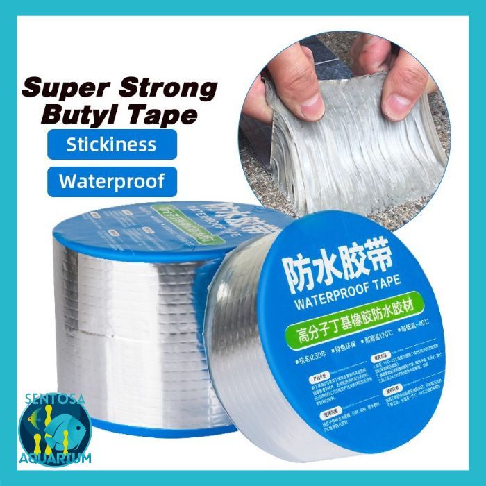 Jual Waterproof Tape Paste Lakban Anti Bocor Aluminium Foil Waterproof 5 Meter | Shopee Indonesia