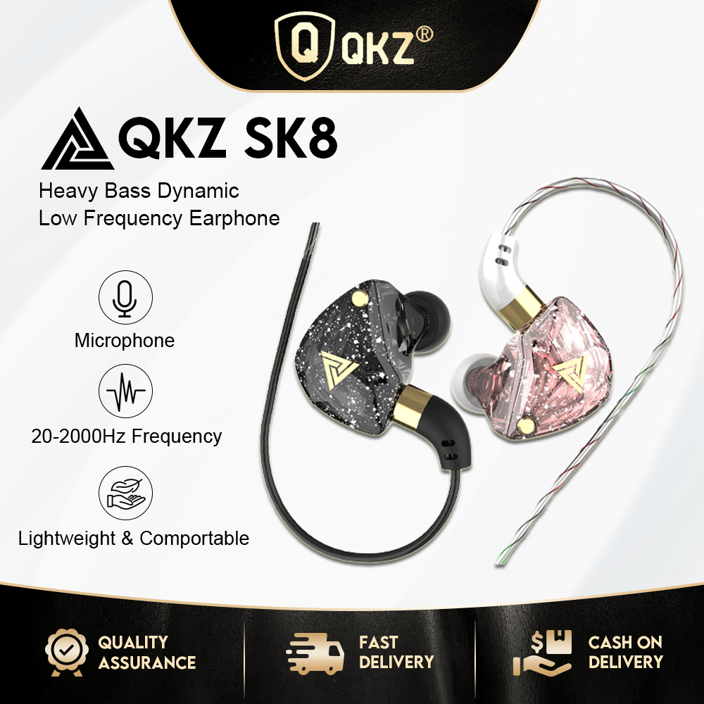 Jual Qkz Sk8 In Ear Bass Earphone Rock Headphones Sport Stereo With ...
