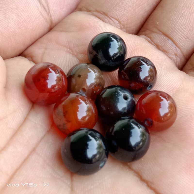 Jual Butiran tasbih/gelang batu sulaiman yaman 10 mm | Shopee Indonesia