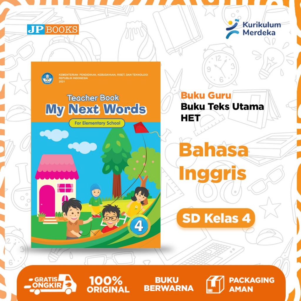 Jual JP Books – Buku Guru Teks Het Kurmer Sekolah Bahasa Inggris Sd Kelas 4 - Kurikulum Merdeka ...