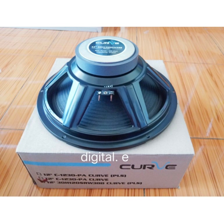 Jual Speaker curve 12 inch 12" 30H120SRW38B speaker woofer curve 350 ...