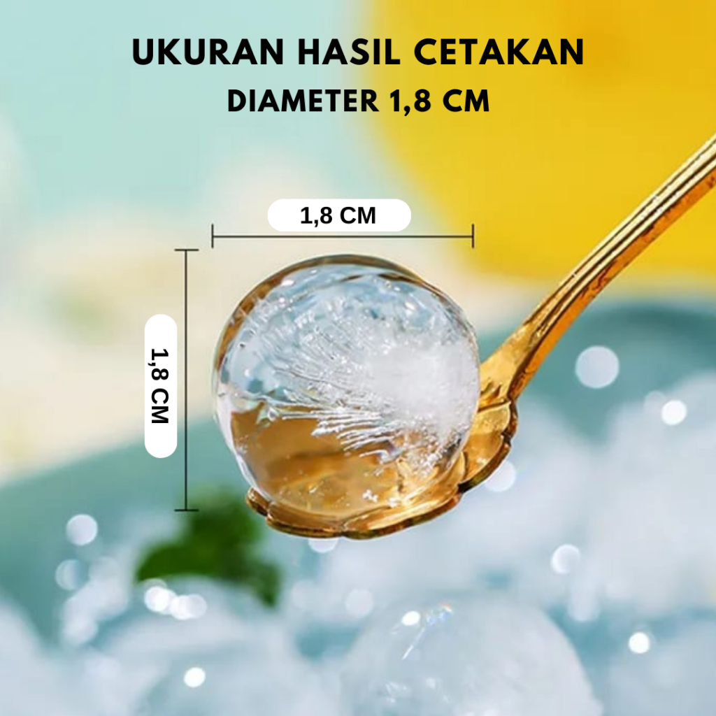 Jual Cetakan Es Batu Bulat 33 Sekat / Slot | Alat Cetak Es Jelly ...