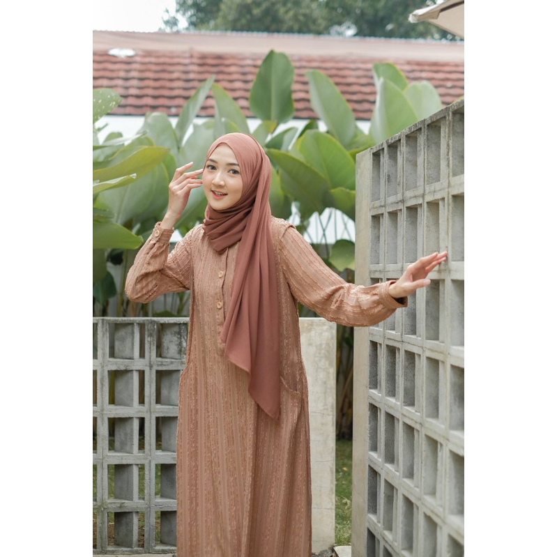 Jual QIANA DRESS KAIN PREMIUM TIMBUL ORI CASSIE LABELS | Shopee Indonesia