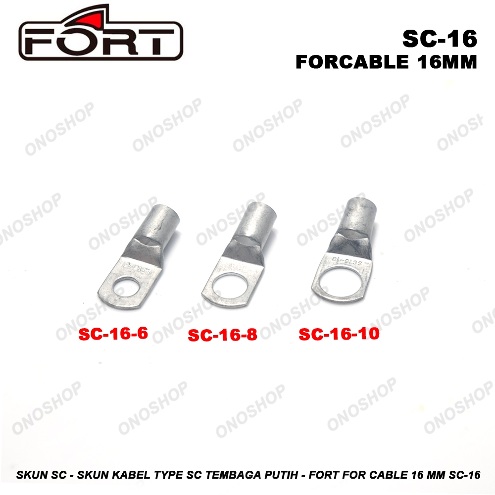 Jual Skun SC - Skun Kabel Type SC Tembaga Putih - FORT For Cable 16 mm ...