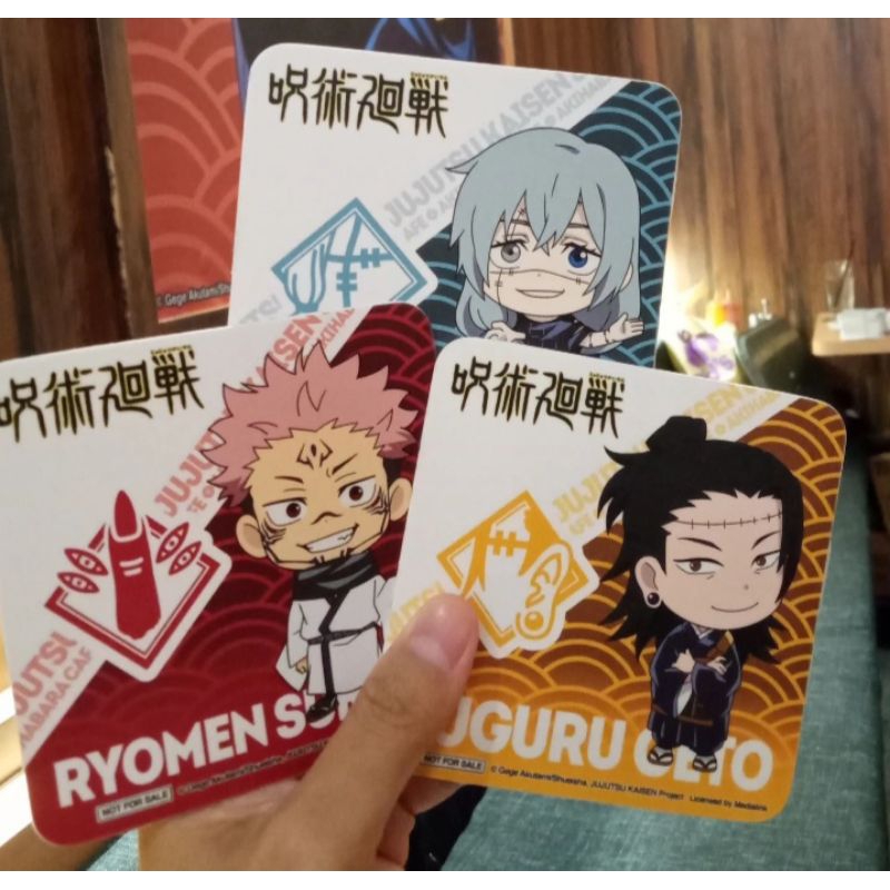 Jual [OFFICIAL] Jujutsu Kaisen x Akihabara Cafe coaster and acc (Sukuna ...